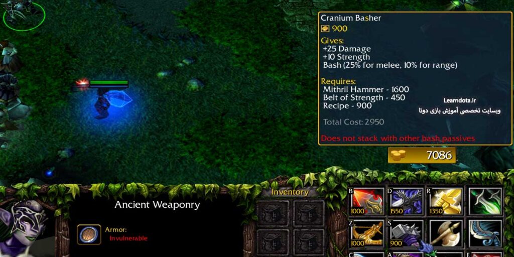 آموزش آیتم Cranium Basher دوتا - ویژگی های آیتم Cranium Basher در Dota ...